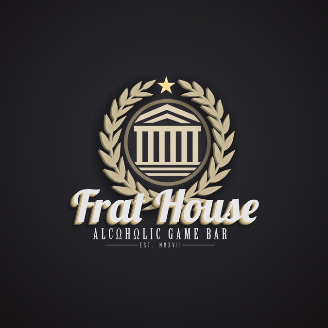 Logo: Frat House // Alcoholic Game Bar | Logo design contest