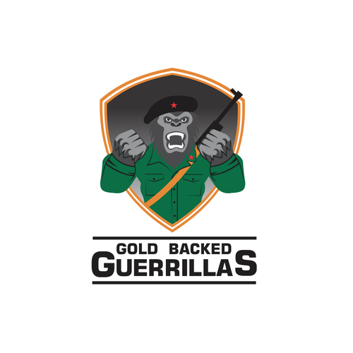 Character design. Human like gorilla dressed in Guerrilla gear. | Logo ...