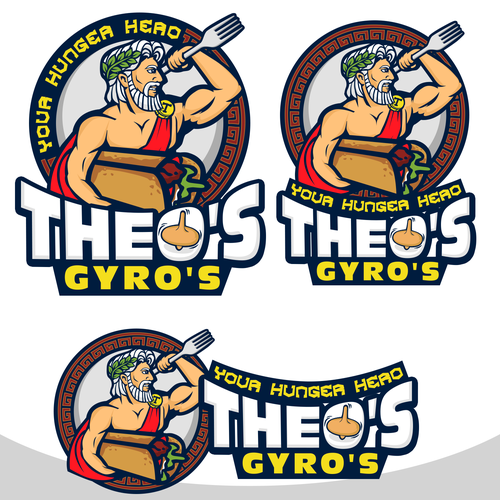 Be a Hero for Theo's Gyro's | Logo & brand identity pack contest