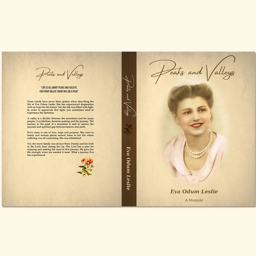 Designs | Peaks and Valleys | Book cover contest