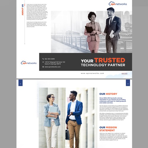 Designs | Technology Provider - Company Booklet Brochure | Brochure contest