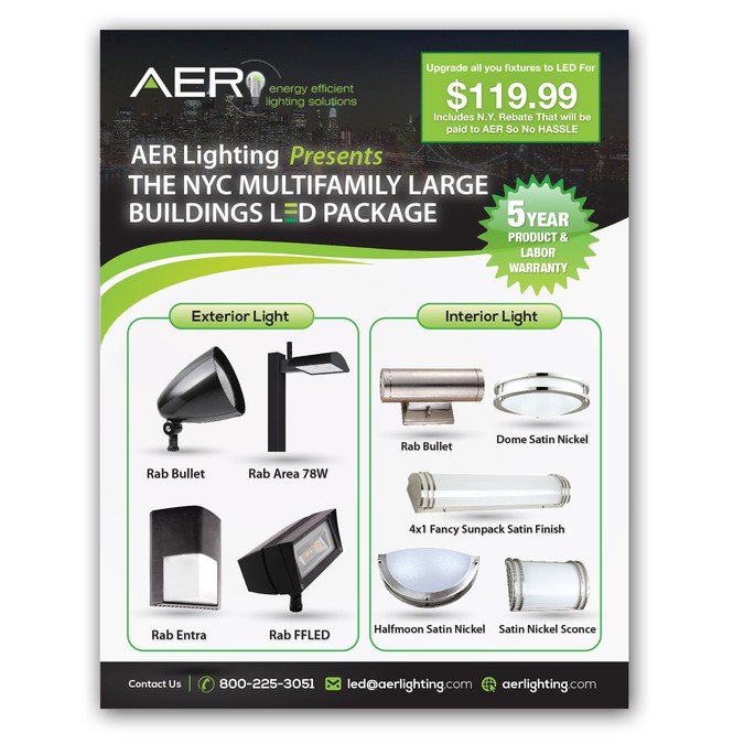 AER Lighting Flyer | Poster contest