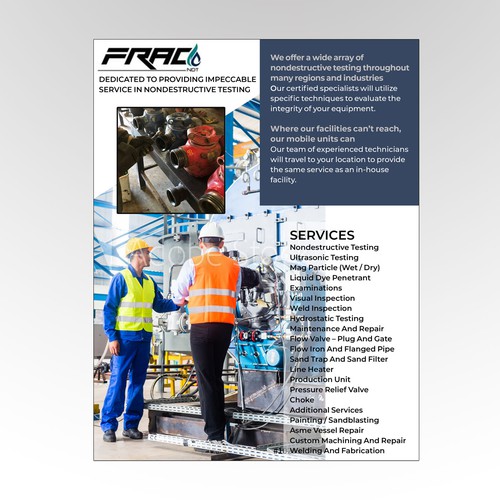 Inspection company needs a CATCHY flier for sales opportunities ...