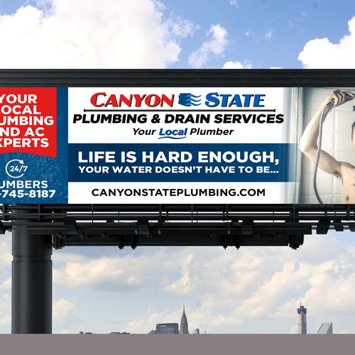 Designs | Fun Billboard Project For Plumbing Company! ~ Get Creative ...