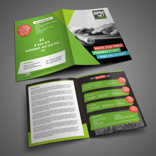 Folder for Managed IT / IT Services Company | Postcard, flyer or print ...