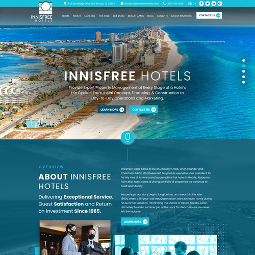Designs | Design tech forward hotel management website for eco ...