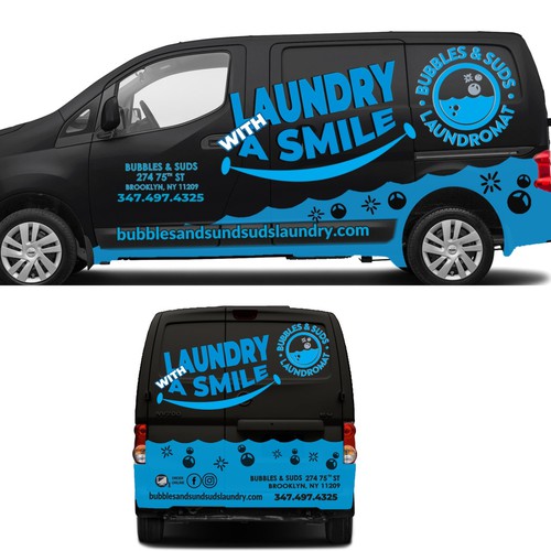 Designs | Laundromat Van design | Car, truck or van wrap contest