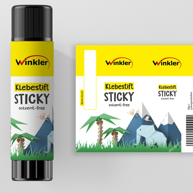 Design creates confidence: Create a great glue-label for kids / Design ...