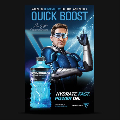 Designs | Design a Superhero/Powerade Advertisement | Poster contest