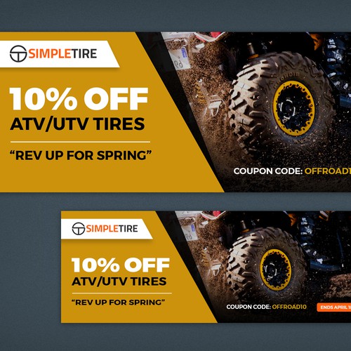 SimpleTire.com: 10% Off ATV/UTV Tires Promotion | Banner ad contest