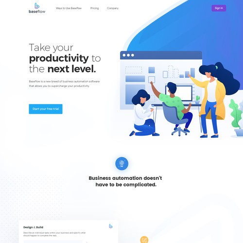 Sophisticated landing page needed for tech startup | Landing page ...