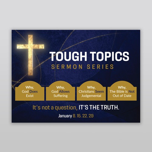 Designs | Tough Sermon Series Postcard | Postcard, flyer or print contest