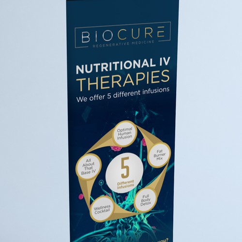 IV Therapy Pull-Up Banner | Signage contest