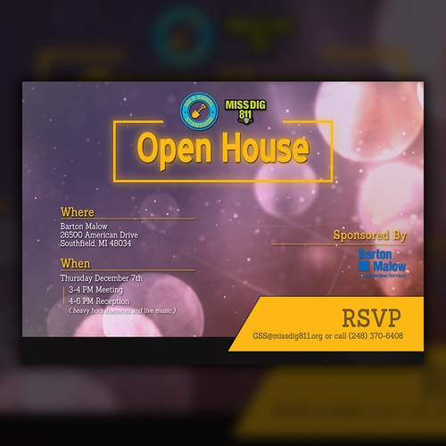 Promote Excavation Safety Party Invitation | Card or invitation contest