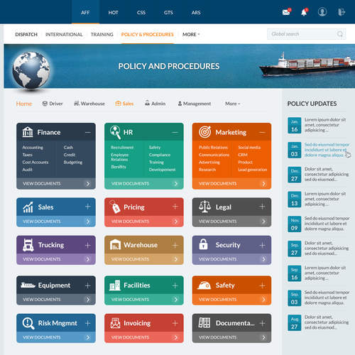 Designs Design A Transportation SharePoint Intranet Homepage Simple 