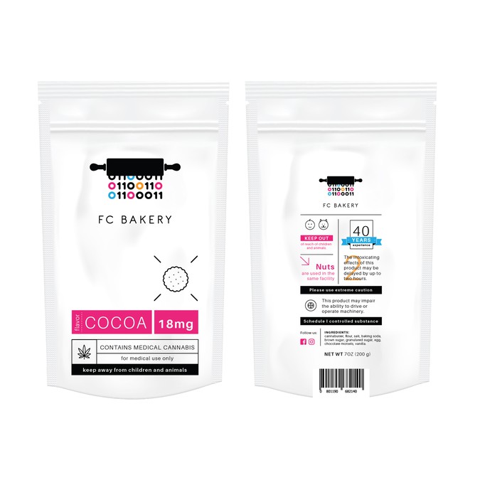 Create a professional food label for an innovative bakery. | Product ...