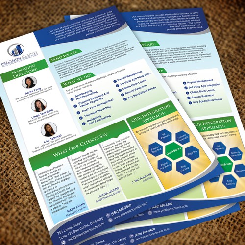 Create a visually appealing marketing one-pager for an innovative ...