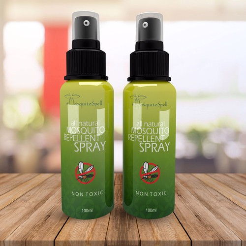 Please Create a Label of a ALL Natural Mosquito Repellent Spray ...
