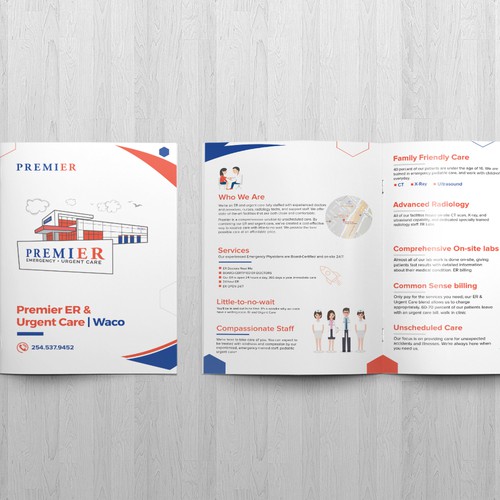 Illustrative Brochure for ER & Urgent Care | Brochure contest