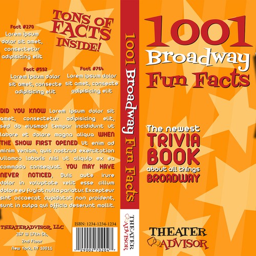 Designs | Create the book cover for 1001 Broadway Fun Facts | Book ...