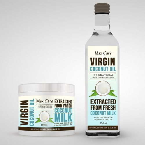 Package Design for Virgin Coconut Oil | Product packaging contest
