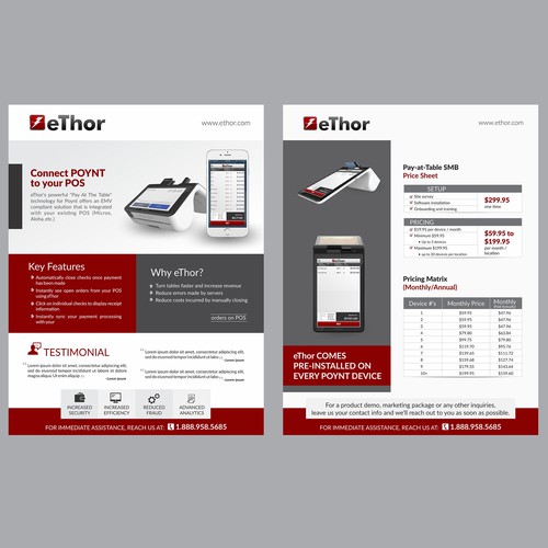 eThor Pay @ Table Software | Brochure contest