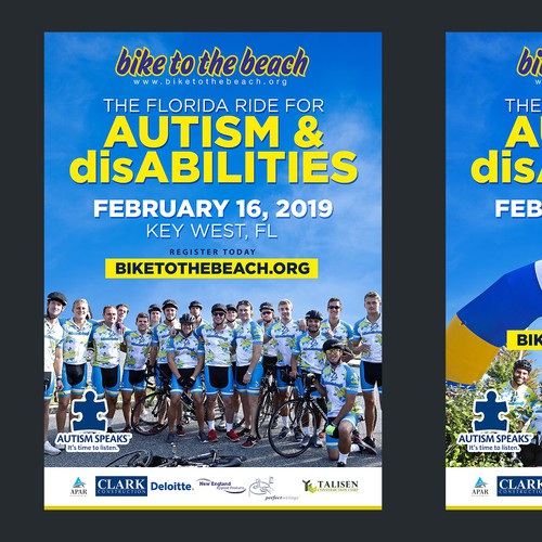 Re-Design Poster for Autism and disABILITY Charity Bike Ride | Poster ...