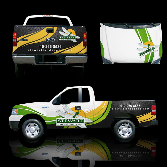 Maryland Lawn & Landscape Company needs a new sleek vehicle wraps ...