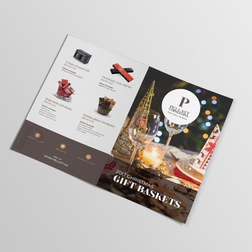 Gift Basket company needs a Christmas Gift Basket brochure | Brochure ...