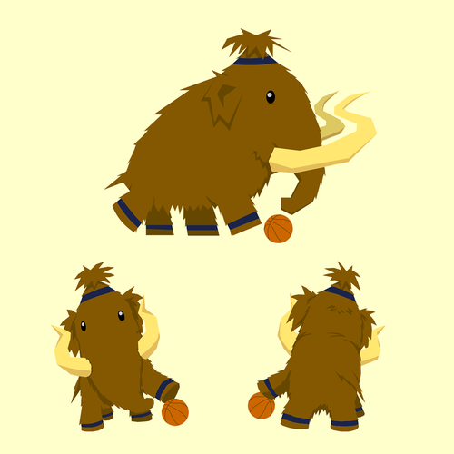 Mammoth Mascot (2D Illustrator with Depth to Pop) | Figuren oder ...
