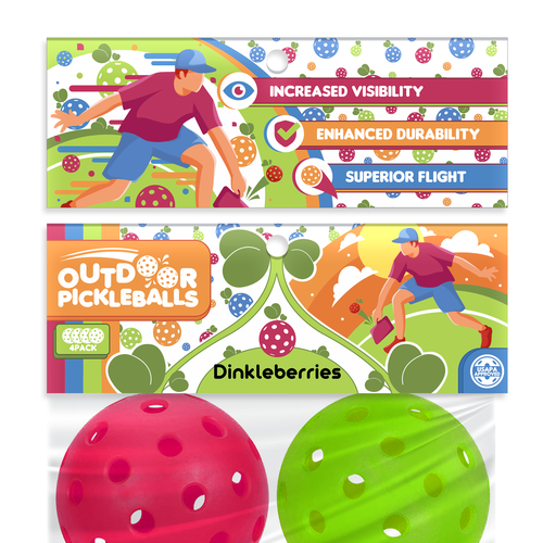 Designs | "Dinkleberries" Design a fun/athletic headcard/bag topper for ...