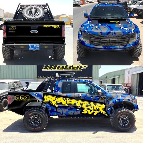 Design an awesome Car Wrap for a Ford Raptor | Car, truck or van wrap ...