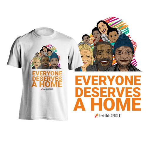 Designs | Creative T-shirt Design for Nonprofit Working to End ...