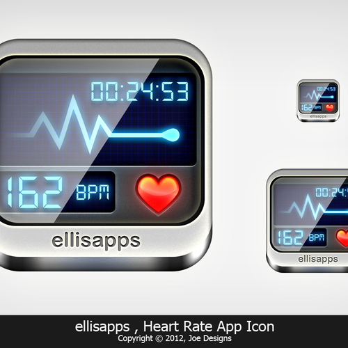 Need UNIQUE iPhone app icon for heart rate watch app! | Icon or button ...