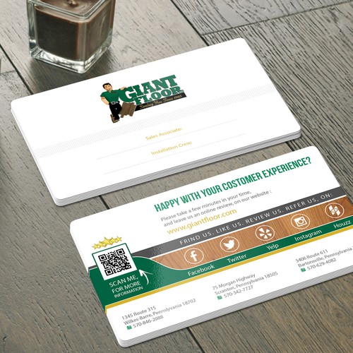 Business Review Card looking for unique and sophisticated design ...