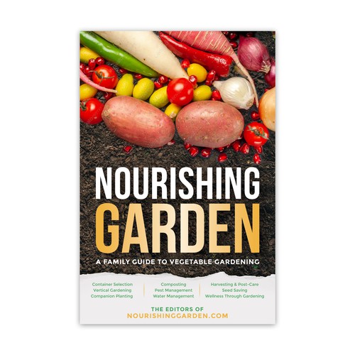 Designs | A family guide to vegetable gardening | Book cover contest