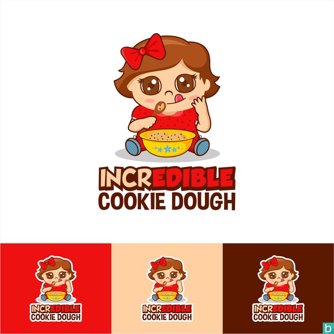 Design a cute and catchy logo for Incredible Cookie Dough | Logo ...