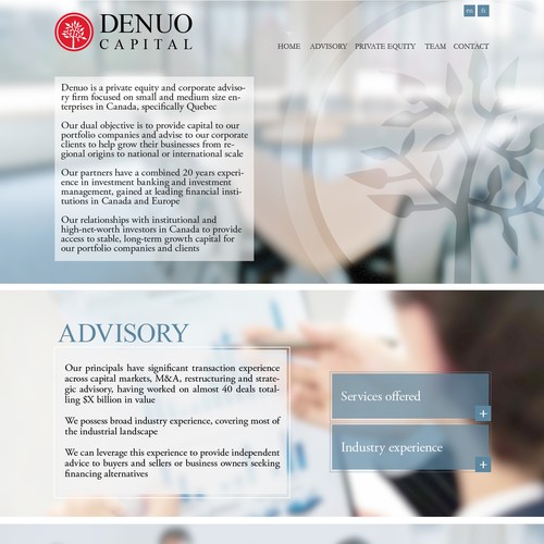 Designs | Create a slick but subtle website design for a start-up ...