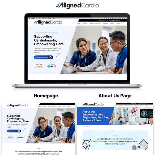 Designs | Website redesign for cardiology practice trying to attract ...
