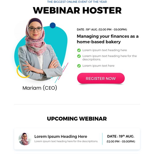 Designs | Event Registration Email Template | Email contest