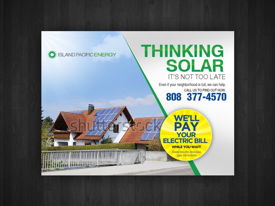 Postcard for Solar (PV) Promotion | Postcard, flyer or print contest