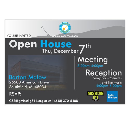 Promote Excavation Safety Party Invitation | Card or invitation contest