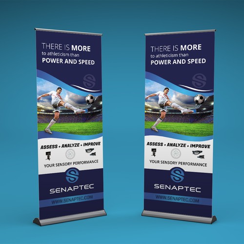 Create an edgy banner for a high-performance vision company for use at ...