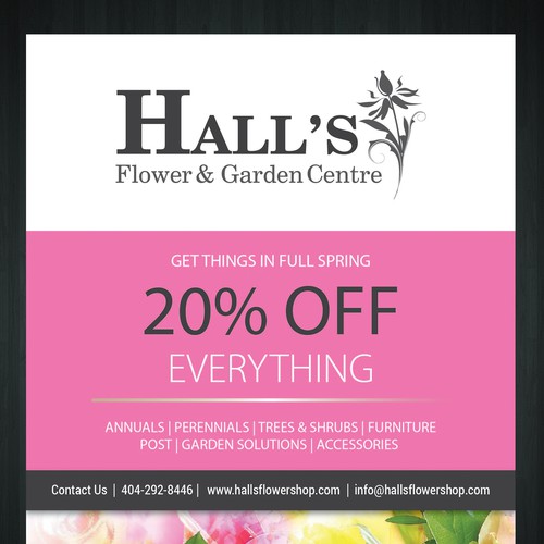 Designs | Create an eyecatching reusable template for a flower shop ...