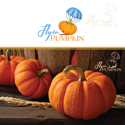 Create clever logo for FlyIn Pumpkin, a vegan business. | Logo design ...
