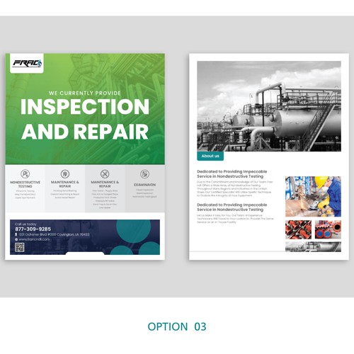 Inspection company needs a CATCHY flier for sales opportunities ...