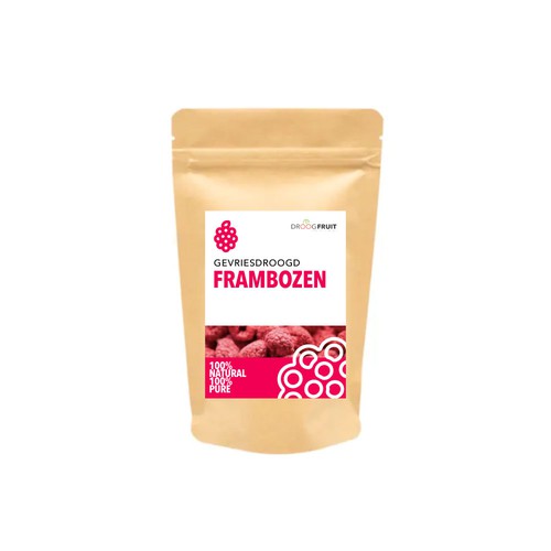 Designs | ETIKET FRONT BAG FREEZE DRIED FRUIT RASPBERRY WHOLE | Product ...