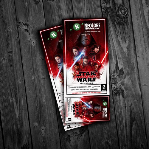 Star Wars 8: The Last Jedi Movie Tickets | Postcard, flyer or print contest