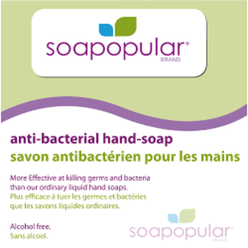 Soapopular - Antibacterial Hand Soap label and banner design | Print or ...