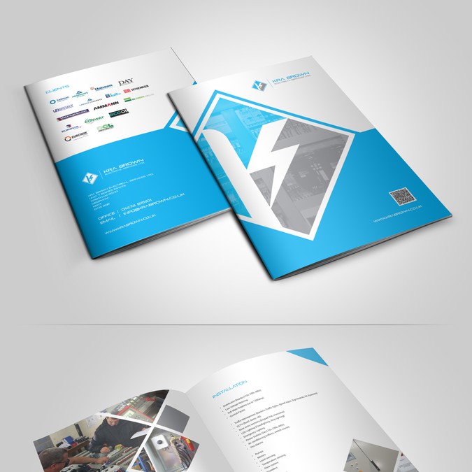 Industrial Electrical engineering services catalogue | Brochure contest